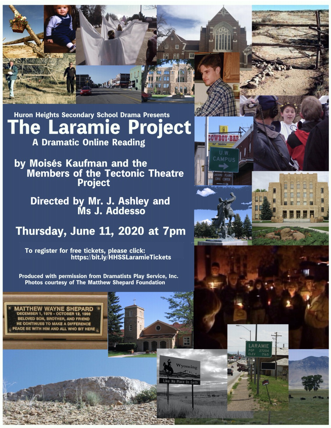 On-Line Drama Production: The Laramie Project (Huron Heights Secondary ...